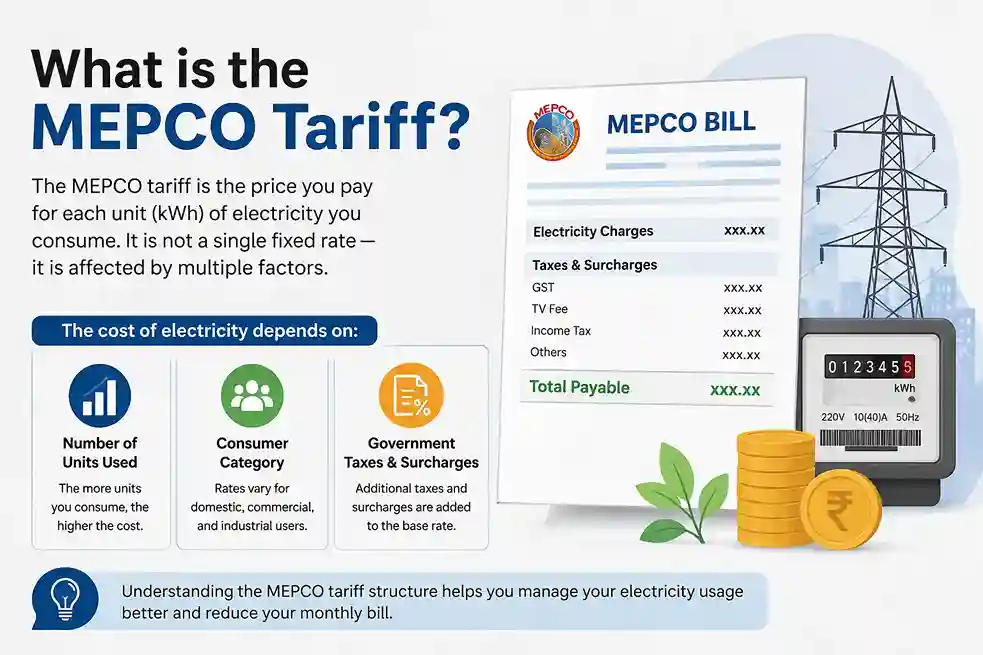 Latest MEPCO Tariff 2026: Unit Rates, Taxes & Bill Charges